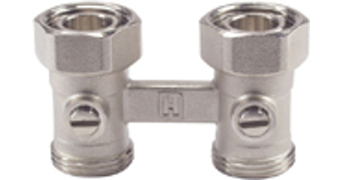 Honeywell Double shut-off valve for compact radiators 3/4 "cone seal ...