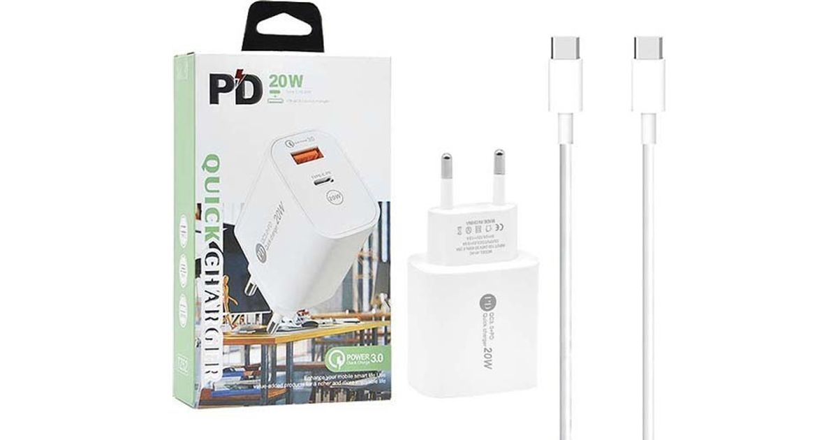 Charger M NETWORK CHARGER 20W + TYPE-C/TYP-C PD CABLE VEGA FASTON FAST ...