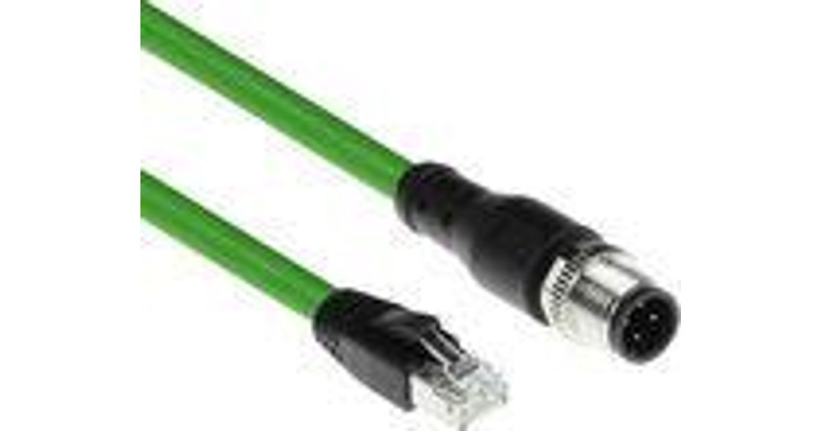 ACT Industrial 5.00 meters Sensor cable M12D 8-pin male right angled to ...