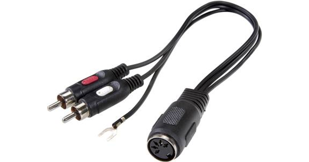 SpeaKa Professional Cinch / DIN-Anschluss Audio Y-Adapter [1x DIN ...