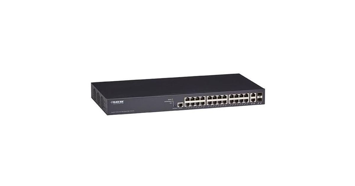 Black Box LPB3028A network switch Managed L2+ Gigabit Ethernet (10/100 ...