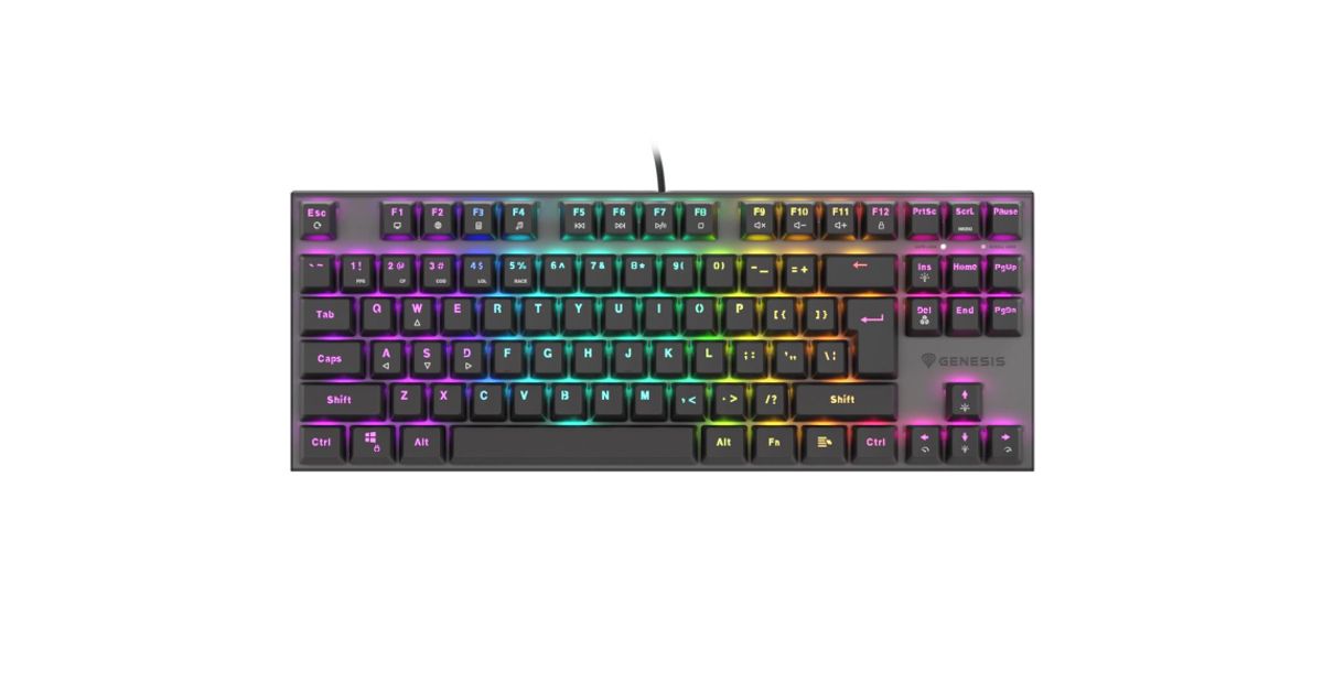 GENESIS THOR 303 TKL, Mechanical Gaming Keyboard, RGB LED light, US ...