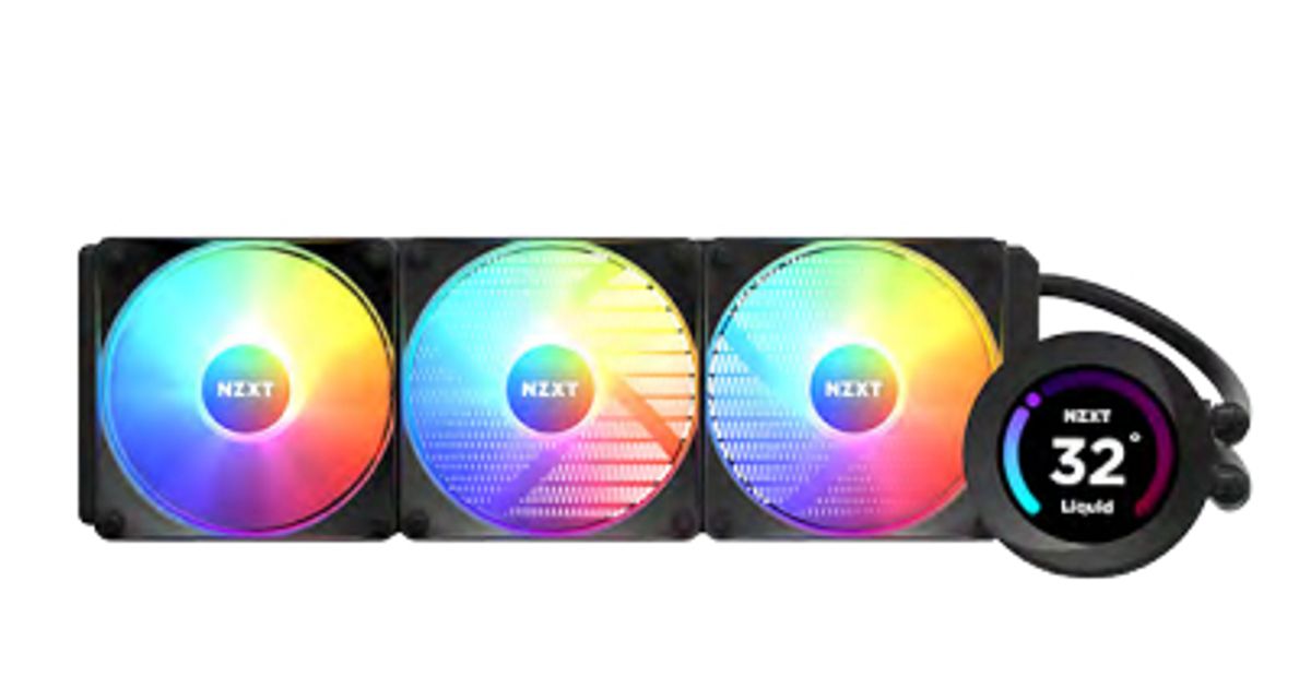 NZXT Kraken Elite 360 RGB Protsessor Kõik-ühes vedelikujahuti 12 cm ...