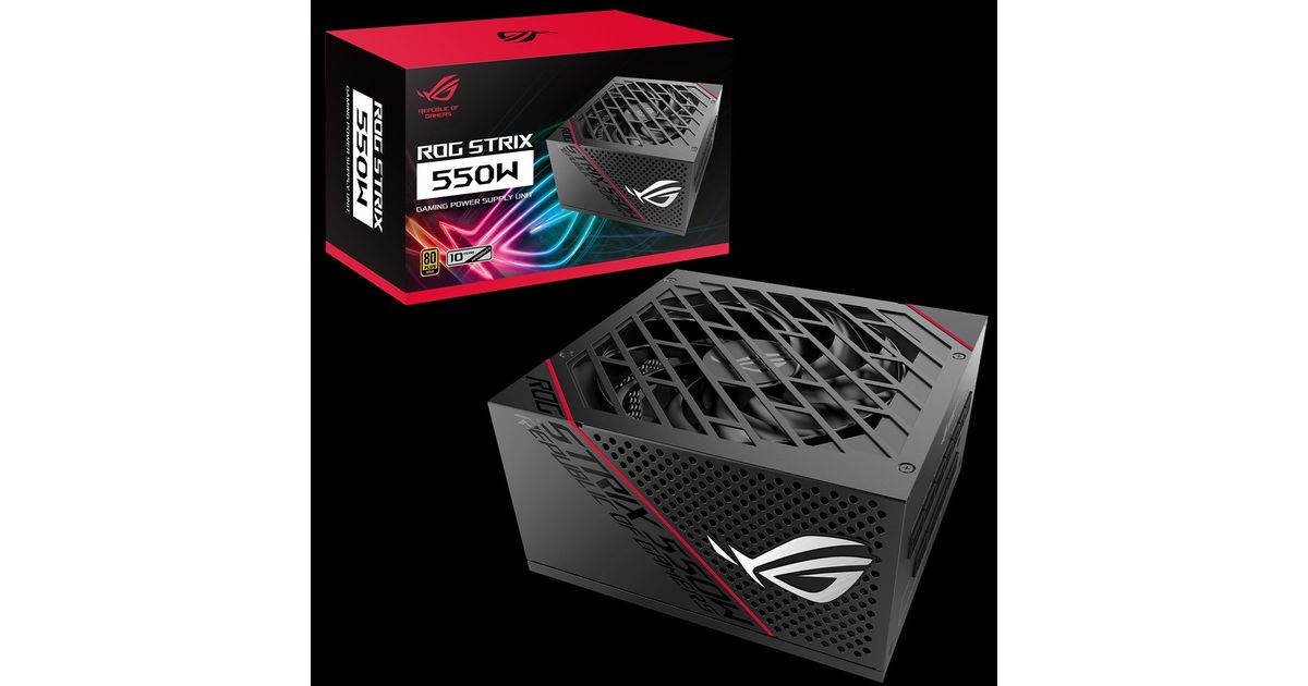 ASUS ROG-STRIX-550G power supply unit 550 W 20+4 pin ATX ATX Black ...
