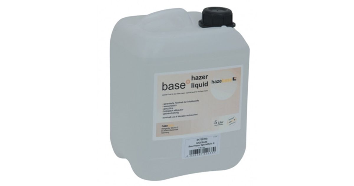 Hazebase Base Hazer Liquid Fluid, 5l Canister, for Base Hazer - MT Shop