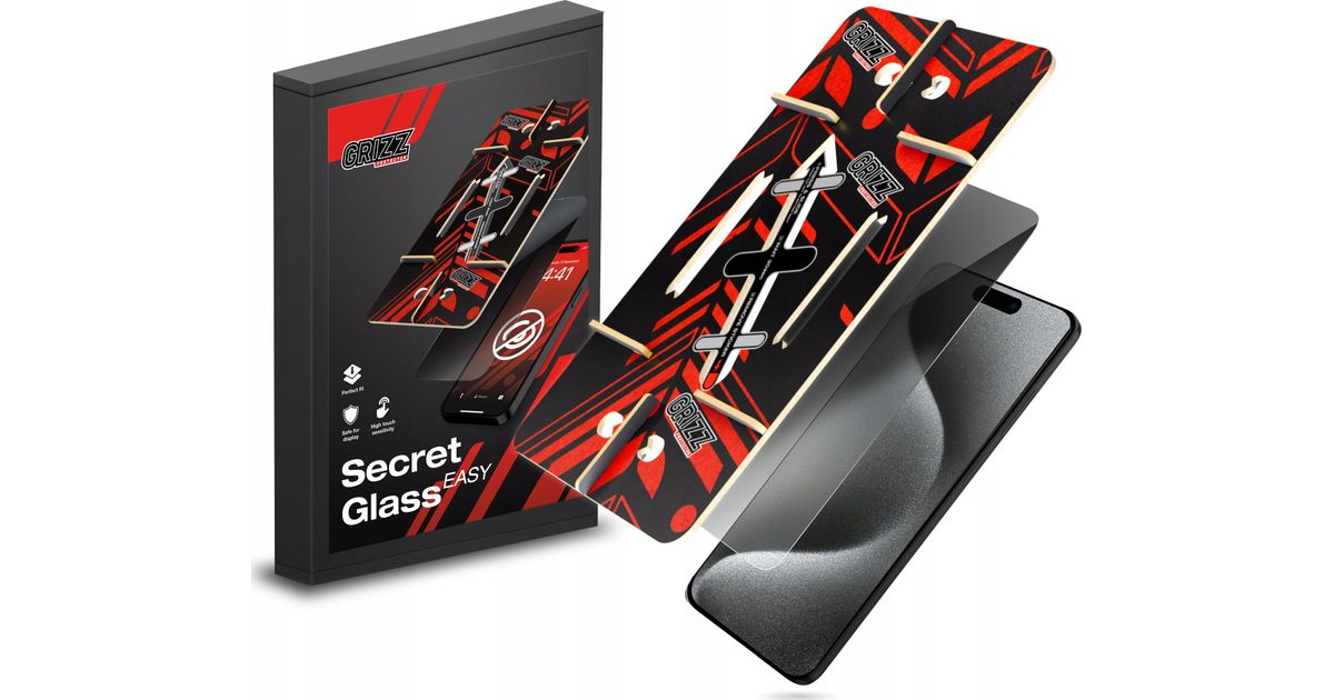 GrizzGlass SecretGlass Lihtne privaatsusklaas Apple iPhone 15 Pro ...
