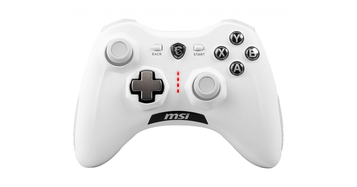 MSI FORCE GC30 V2 WHITE Gaming Controller USB 2.0 Gamepad Analogue ...