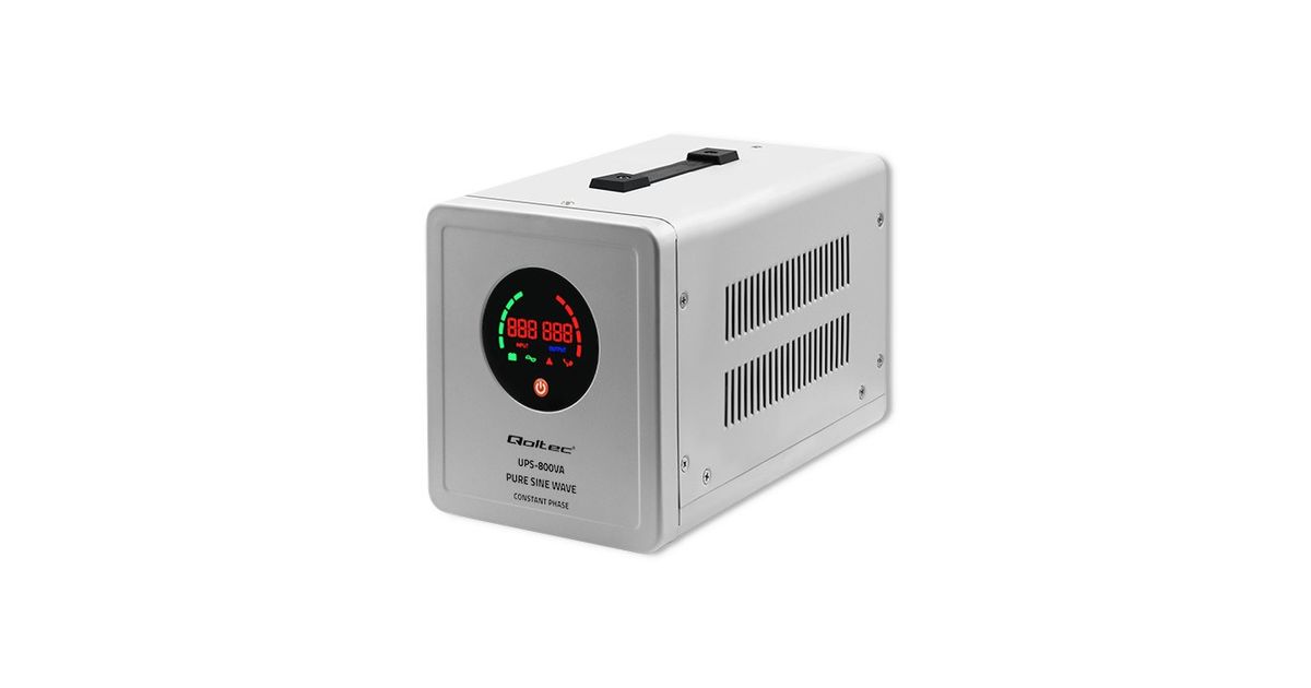 Qoltec Uninterruptible power supply Pure Sine Wave UPS 800VA 560W ...