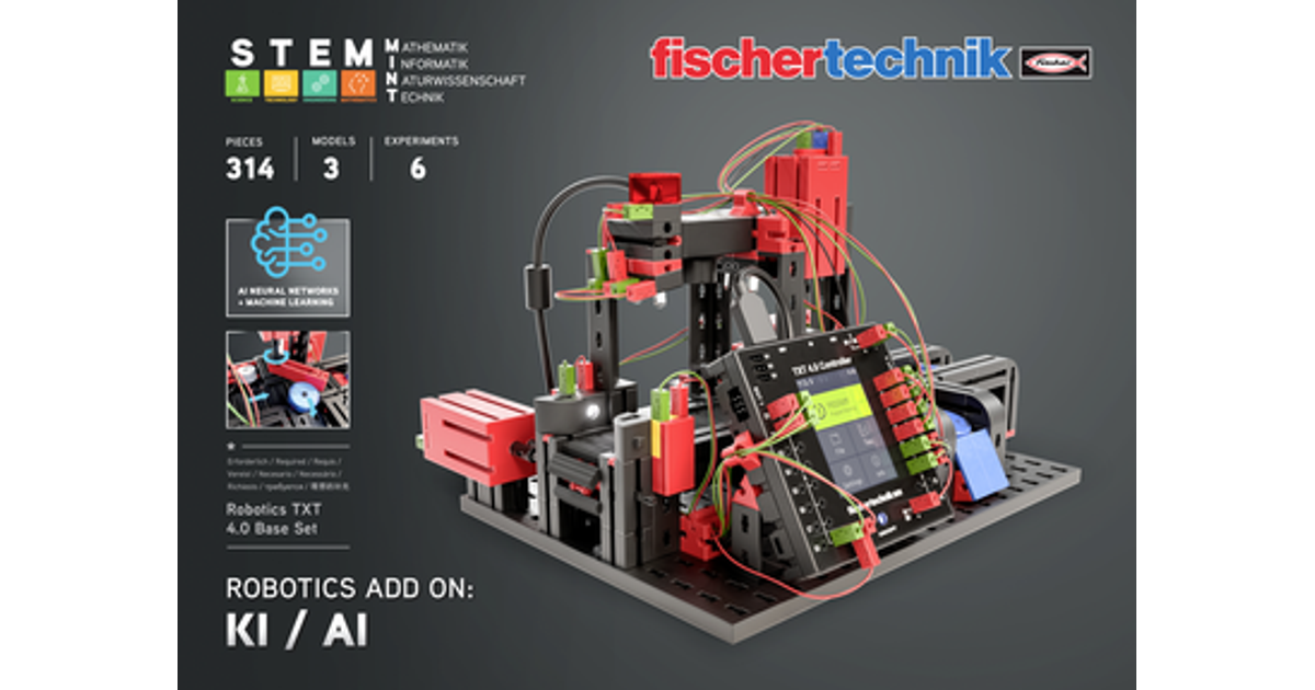Fischertechnik Education Robot Assembly Kit Add On: Künstliche ...