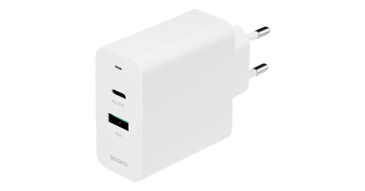 Deltaco USBC-AC138 elektripistiku adapter C14 Valge - Adapterid ja ...