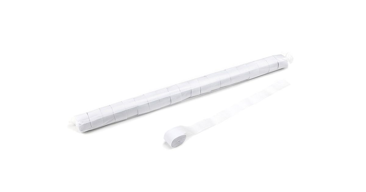 MagicFX Stadium Streamer, 20m x 2.5cm, WHITE, PVC, Set of 20, PRICE FOR ...