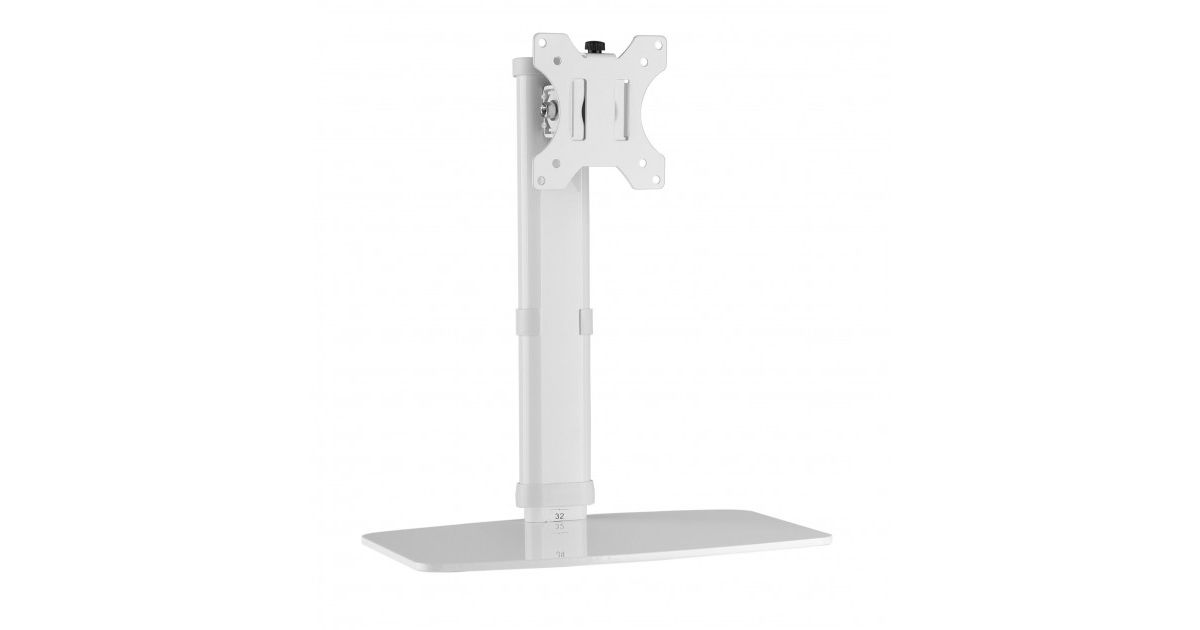 Techly ICA-LCD-260 monitori kinnitus ja alus 68,6 cm (27") Valge Laud ...