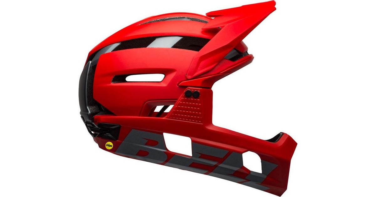 Bell Kask full face Super Air R Mips Spherical matte gloss red gray r ...