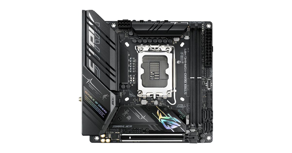 ASUS ROG STRIX B660-I GAMING WIFI Intel B660 LGA 1700 Mini ITX ...