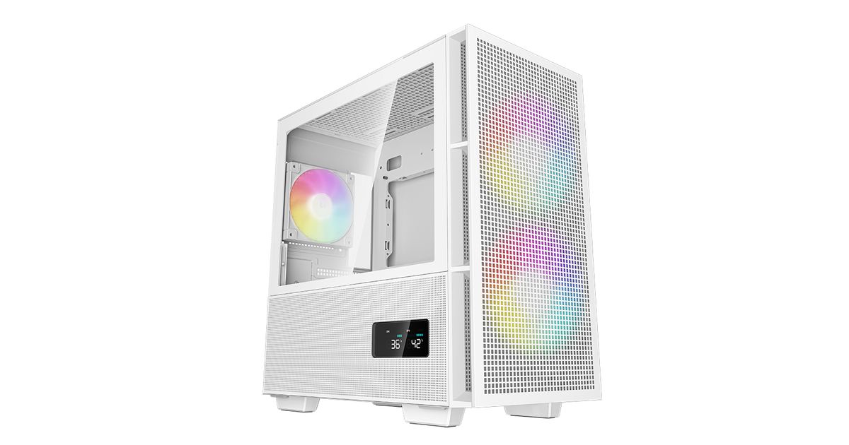 Deepcool CH360 MID TOWER CASE, White - Desktop cases - PC Cases - IT ...