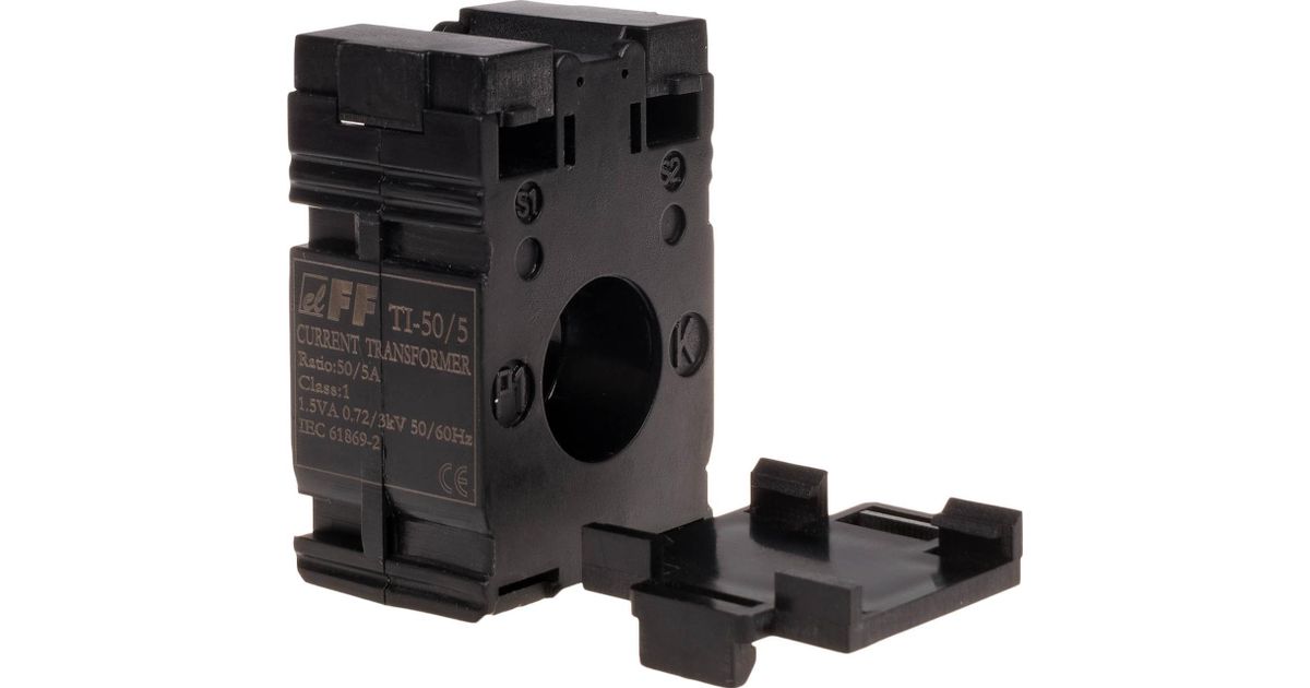 F&F Current transformer 50 / 5A 2,5VA TI-50-5 - MT Shop
