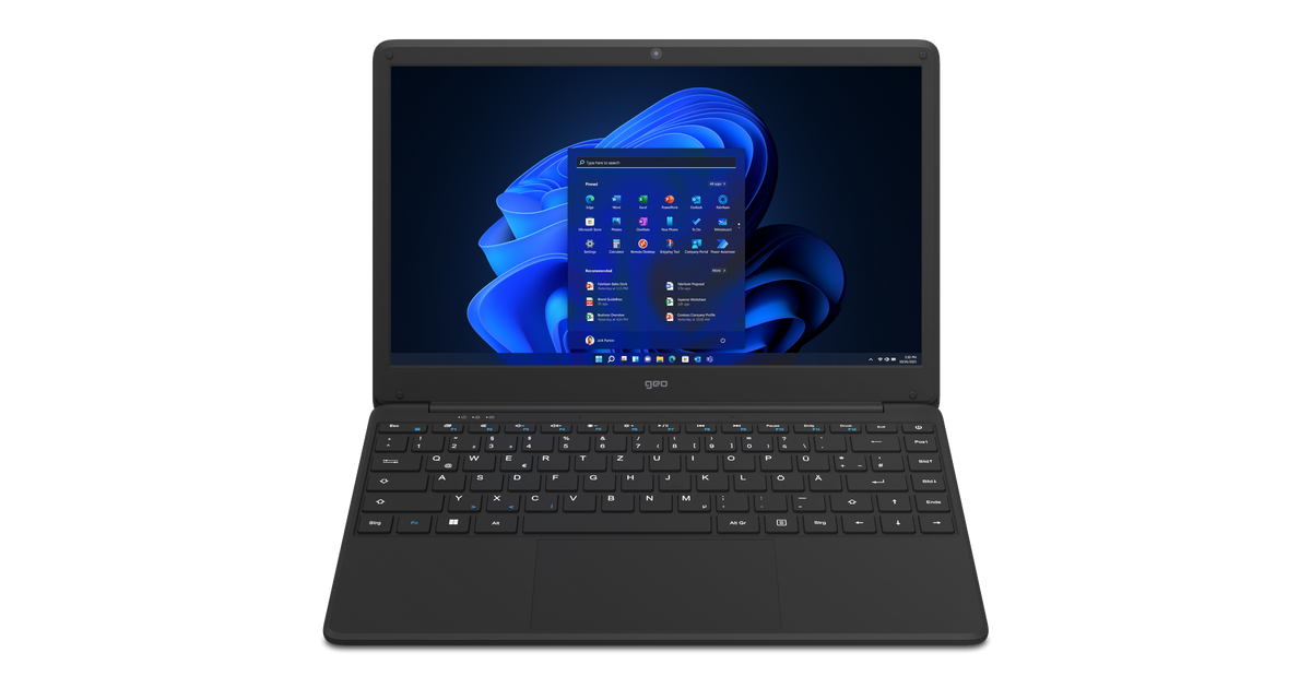 Geo GeoBook 140 - 14" HD Display, Celeron 4020, 4GB, 128GB, Windows 11 ...