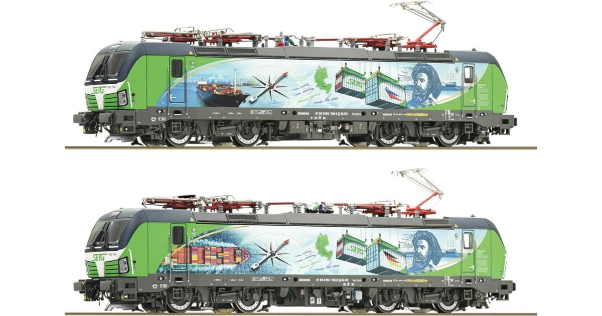 Roco Electric locomotive 193 736-6, SETG scale model part/accessory ...