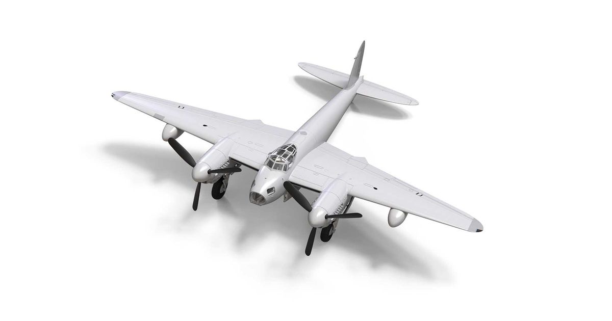 Airfix de Havilland Mosquito Fixed-wing aircraft model Assembly kit 1: ...