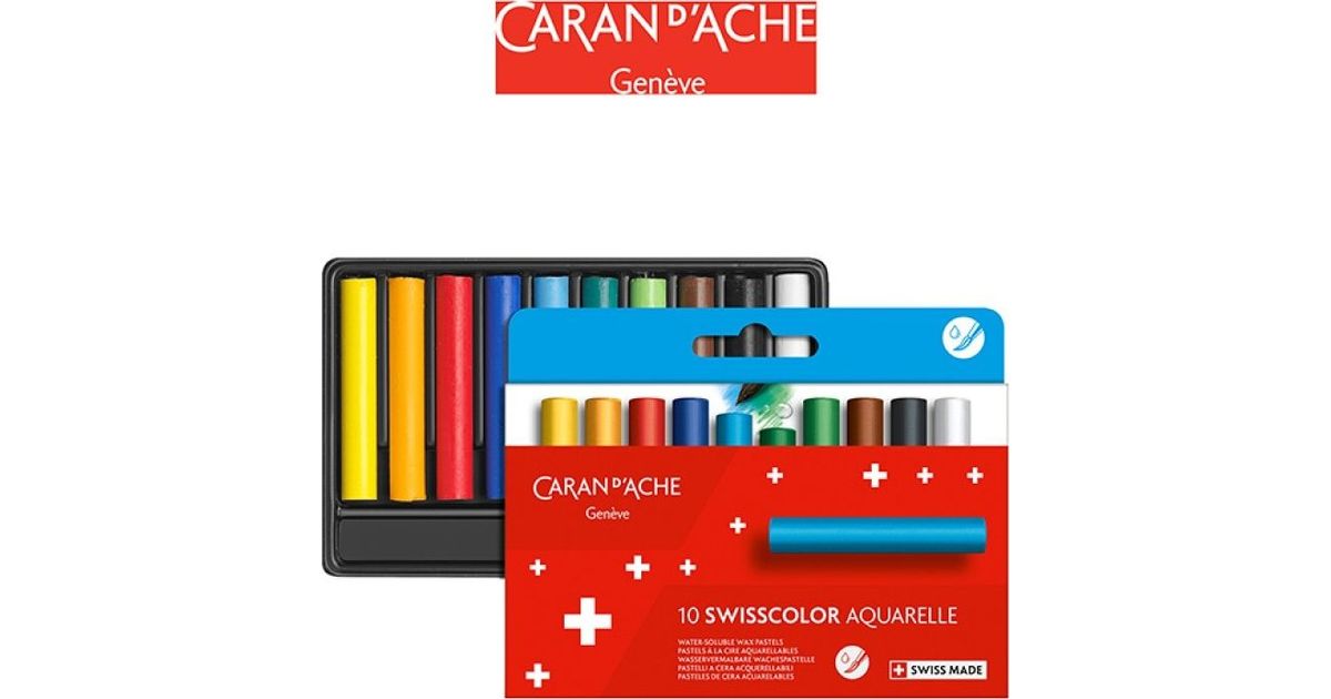 Caran D'Arche Watercolor Crayons Wax Caran D'Ache SwissColor, Cardboard ...