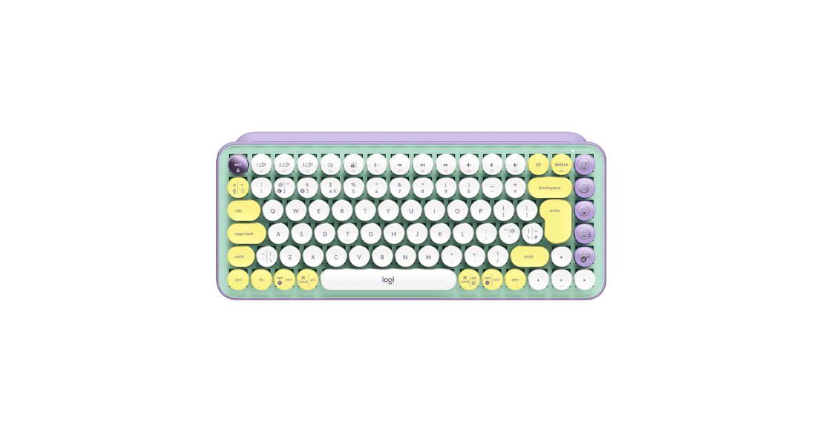 Logitech POP Keys Wireless Mechanical Keyboard With Emoji Keys ...