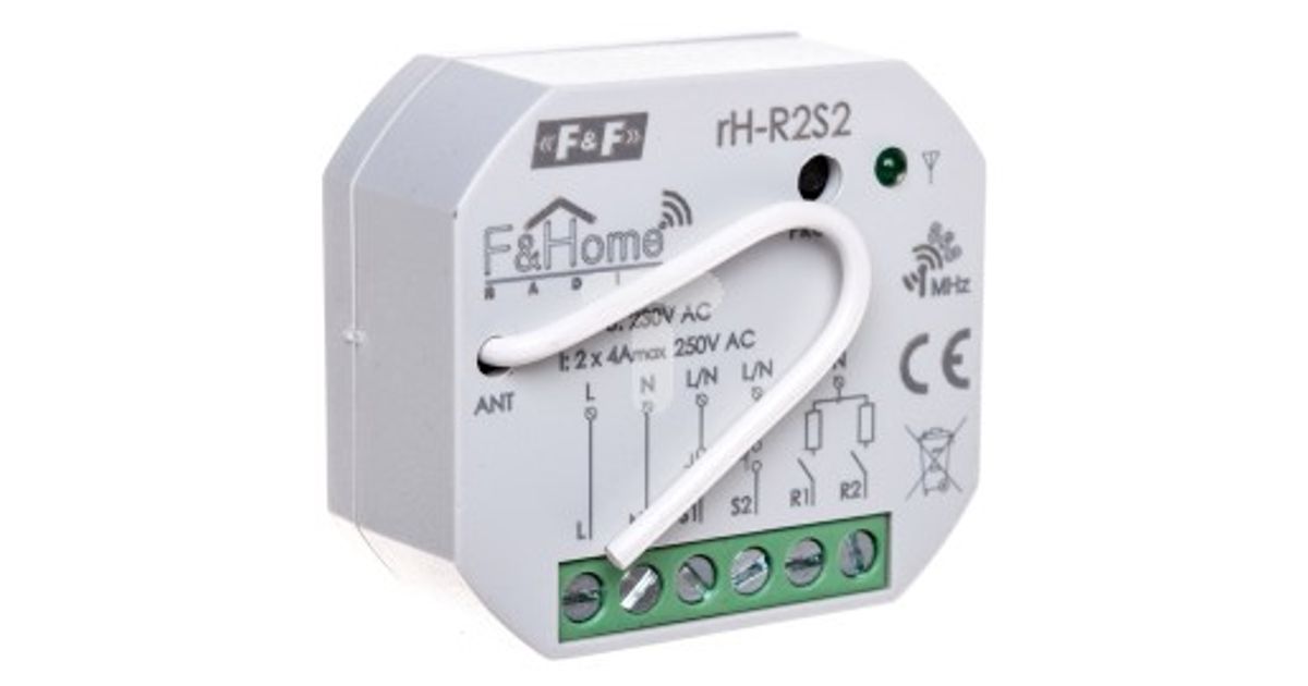 F&F F & Home Radio Two-channel relay with a dual transmitter - MT Shop