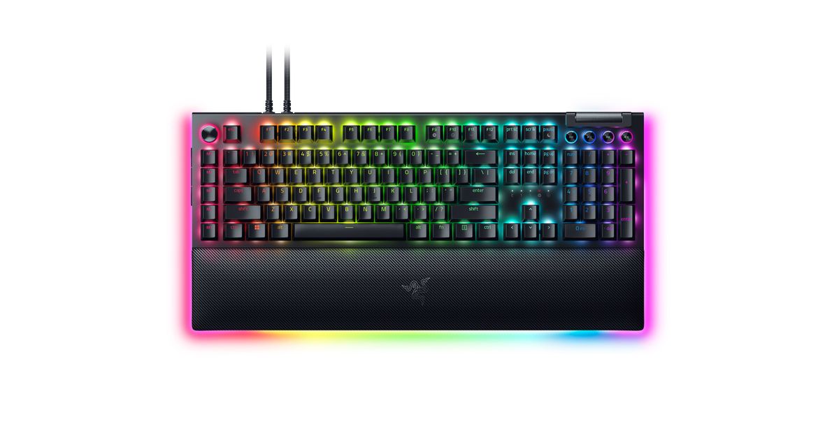 Razer BlackWidow V4 Pro keyboard USB QWERTY US International Black ...