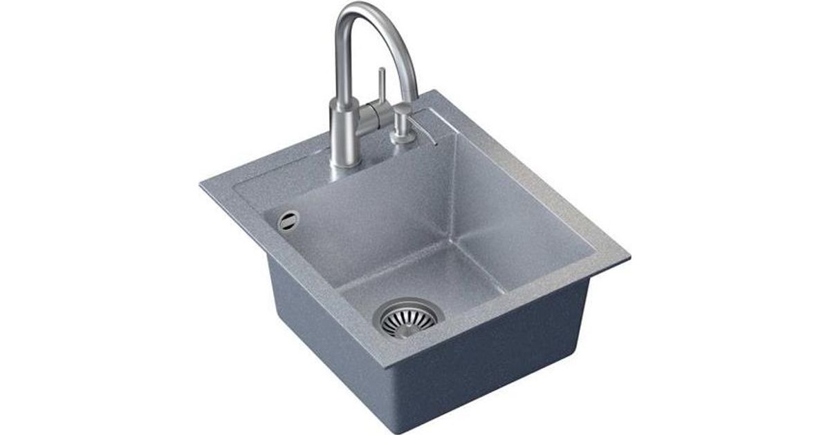 Steiner ART JOHNNY 100 sink (43x50x20.3) Steingran Art Silver with ...