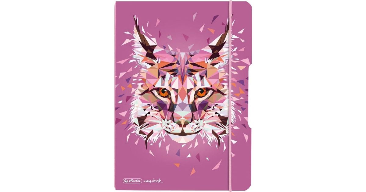 Herlitz Wild Animals Lynx writing notebook A5 40 sheets Pink - Folders ...
