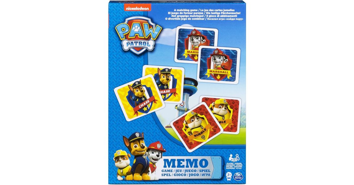 PAW Patrol Memory Game 48 Cards Sobituskaardimäng - Lauamängud ...