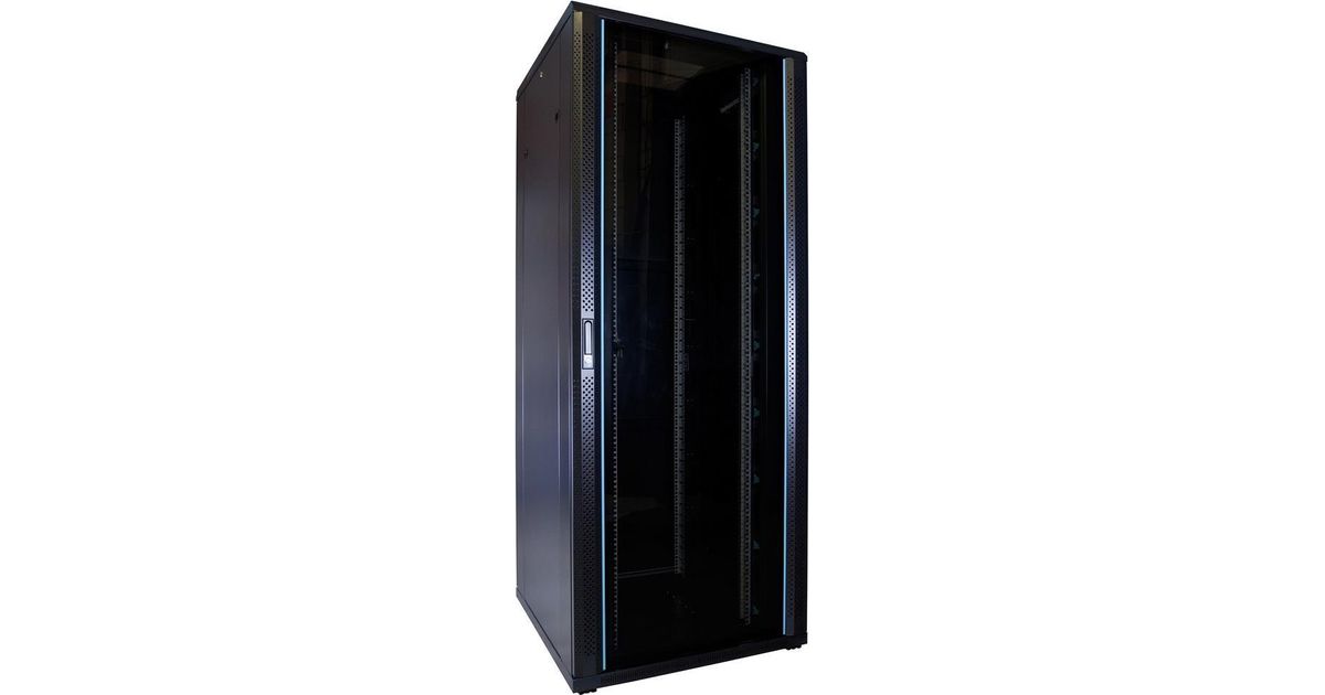 DSIT 47 HE 19” Serverschrank, mit Glastür (BxTxH) 800 x 800 x 2260mm ...