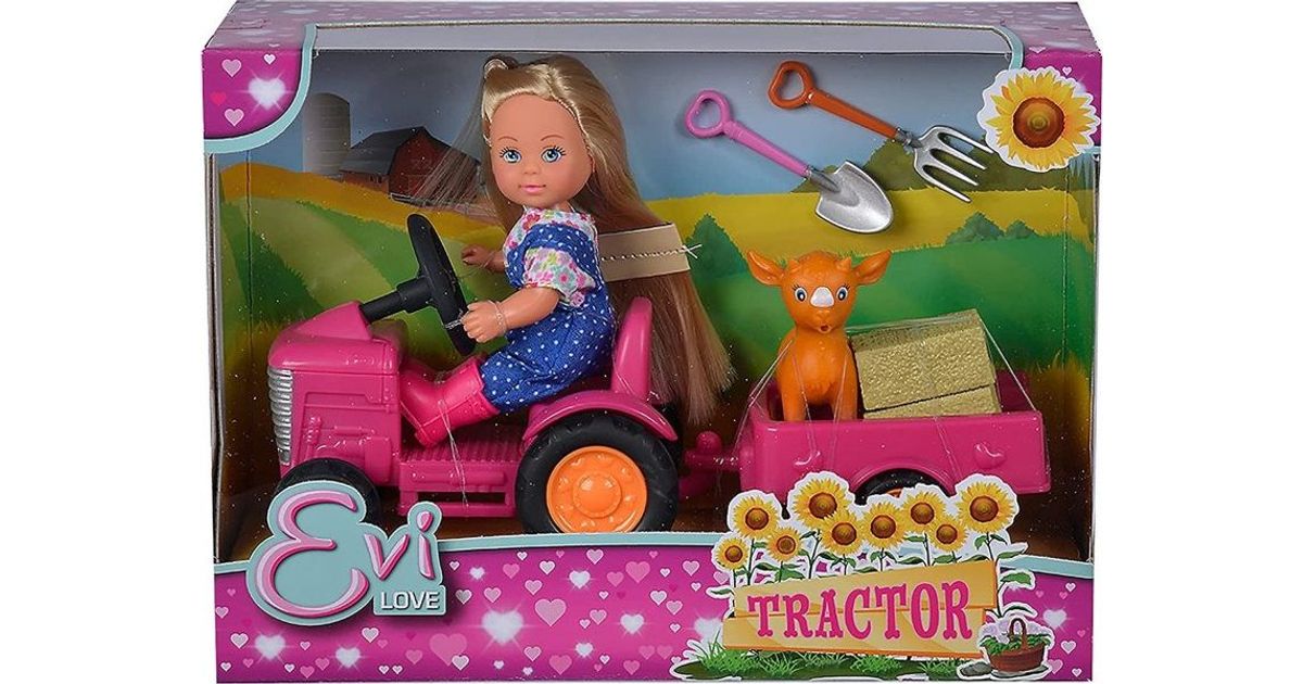 Simba Doll Evi farmer with Simba tractor - Nukud - Nukud ja ...