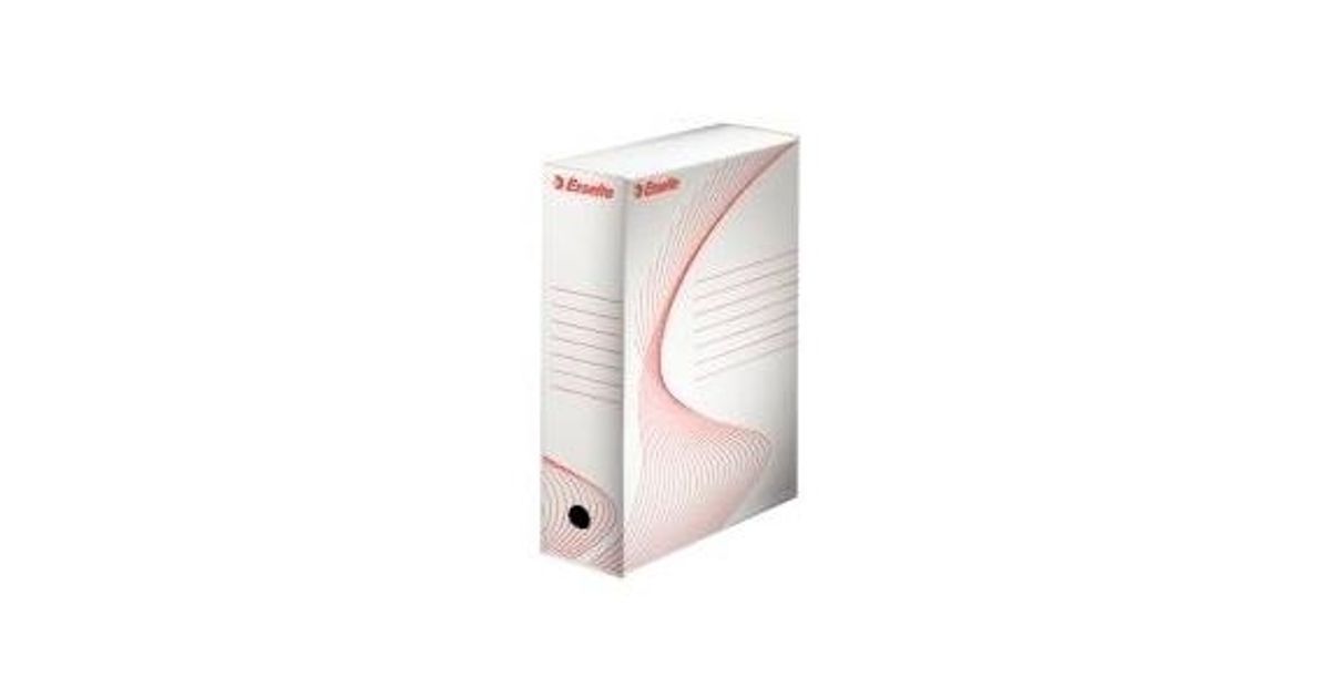Esselte Archive box, 100mm kaustade hoiustamise kast Valge - MT Shop
