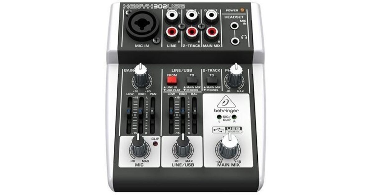 Behringer X302USB audio mixer 5 channels - Microphones and accessories ...