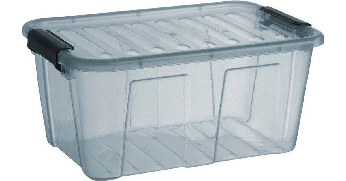Plast Team Box with lid, 8l plastic container, gray - Karbid, kastid ja ...