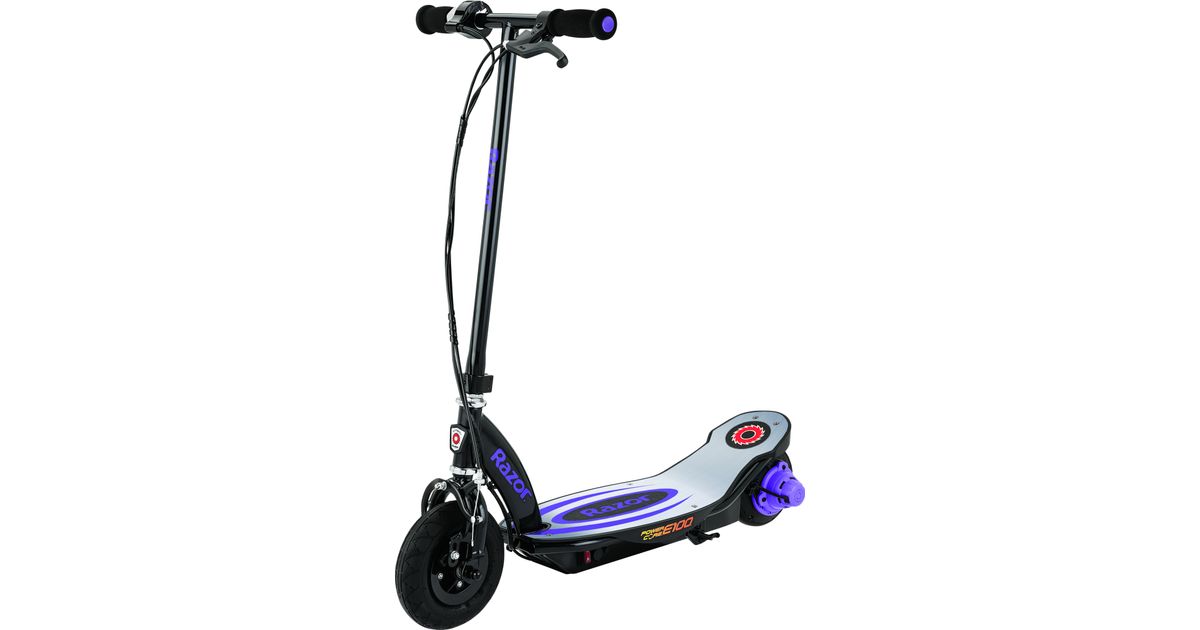 Razor PowerCore E100 Aluminium 18 km/h Alumiinium, Must, Lilla ...