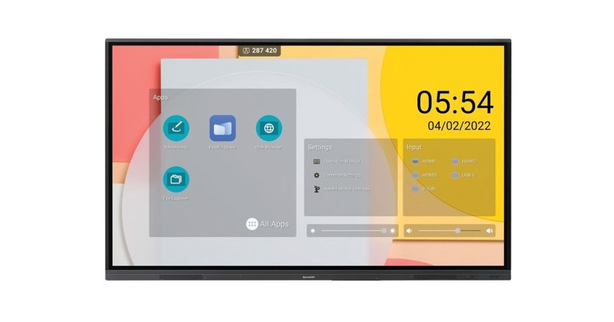 Sharp PN-L862B interactive whiteboard 2.18 m (86") 3840 x 2160 pixels ...