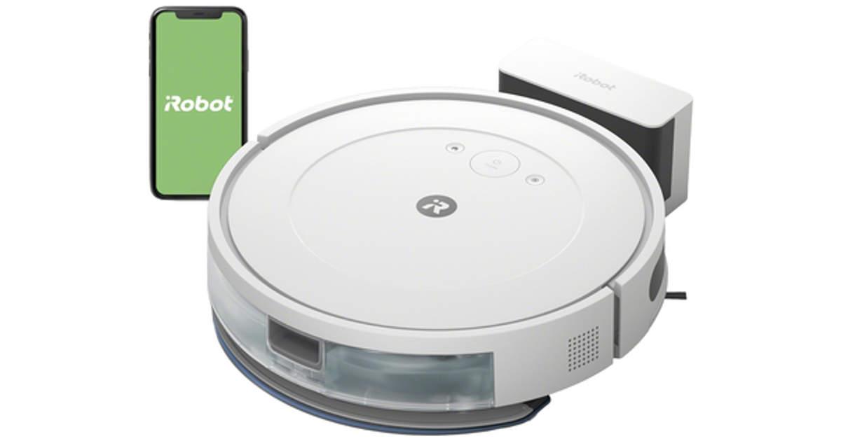 Irobot Combo Y0112 Robotic Vac/Sweeper White App-Controlled, Voice ...