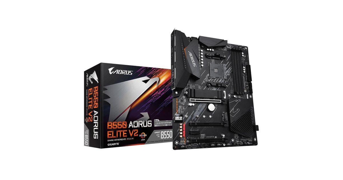 Gigabyte B550 AORUS ELITE V2 motherboard AMD B550 Socket AM4 ATX ...