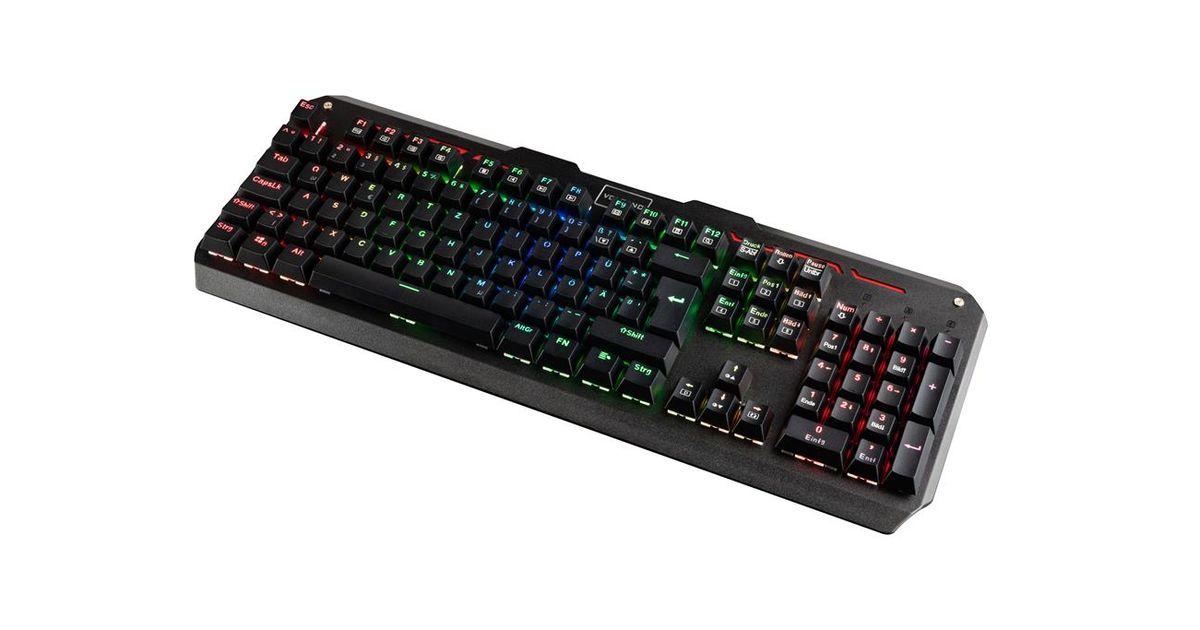 MODECOM Mechanical Keyboard VOLCANO HAMMER RGB Brown Outemu Switch, DE ...