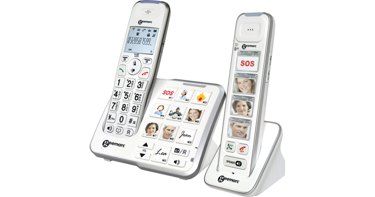 Geemarc Mobility Pack Foto Cordless Analogue Answerphone, Camera Button, Hands-Free, Hearing Aid ...