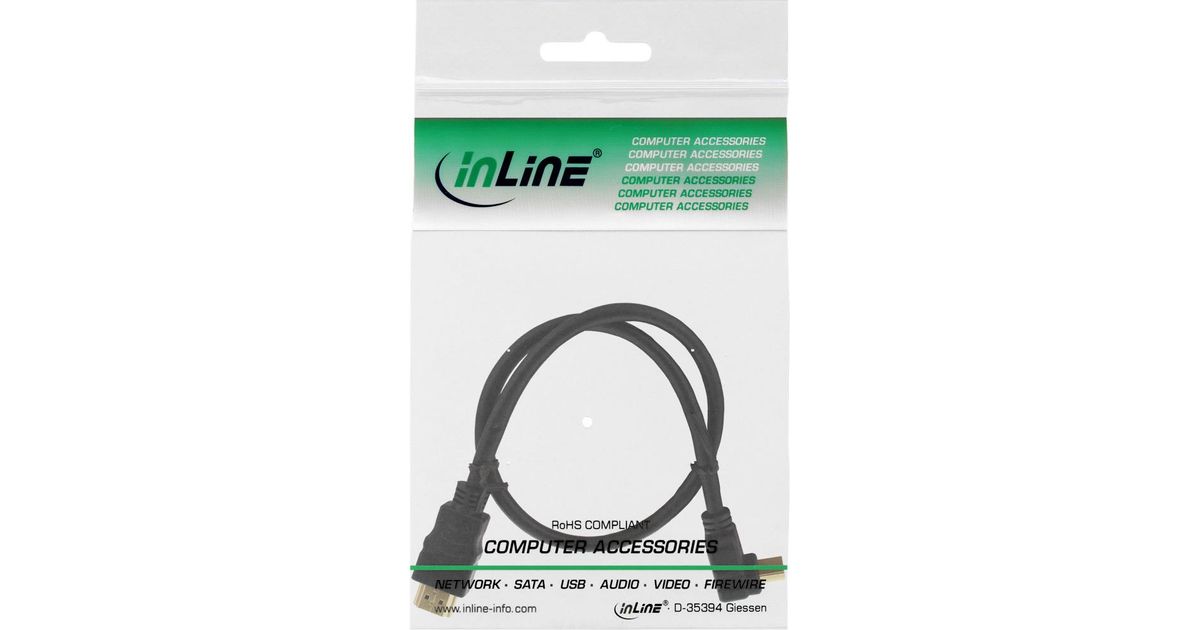 InLine 17033V HDMI-kaabel 0,3 m HDMI tüüp A (Standard) Must - HDMI ...