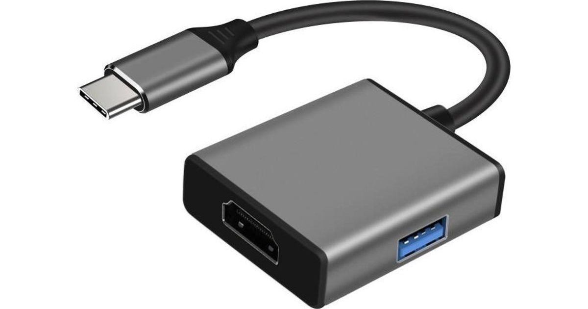 HUB USB Art HUB adapter USB-C to HDMI 4K 30Hz + USB 3.0 - USB cables and adapters - Cables, KVM ...