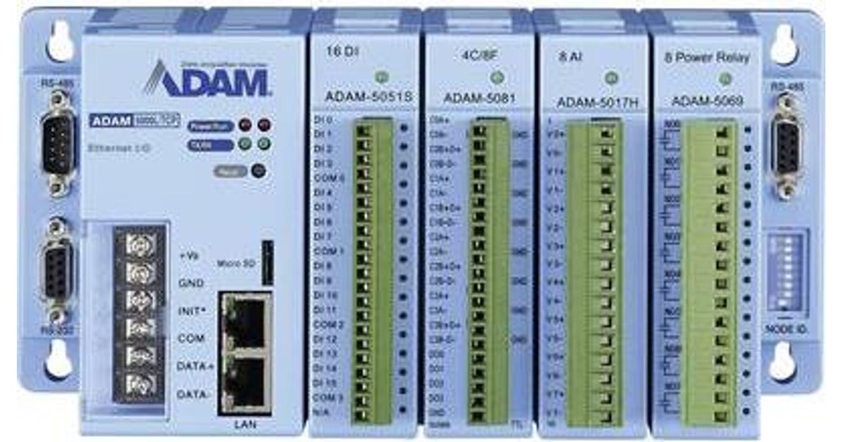 Advantech DA&C-System für Ethernet Modbus, RTU ADAM-5000L 12 V/DC, 24 V/DC (ADAM-5000L/TCP-AE ...