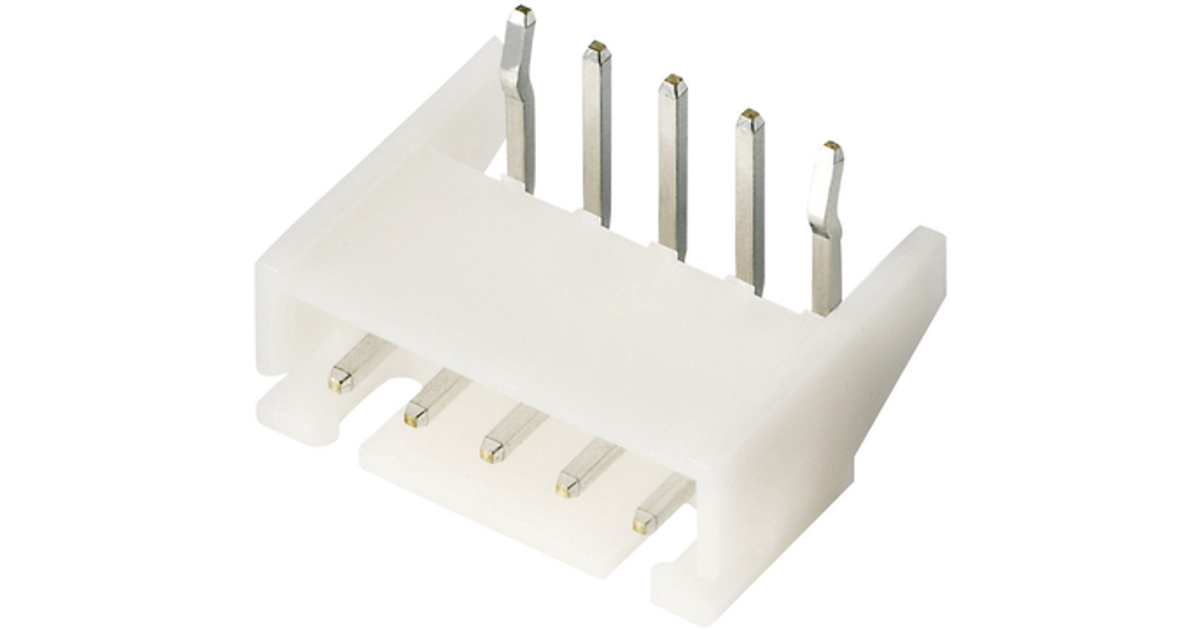 Jst 800624 Multi-Pin Connector, Angled Series Xh Pins: 5 Nominal ...