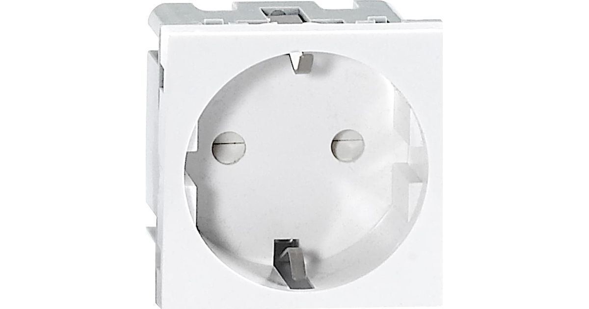 NOEN GS, modular socket 45x45mm 1x2P + Z, type F schuko, 16A 250V ...