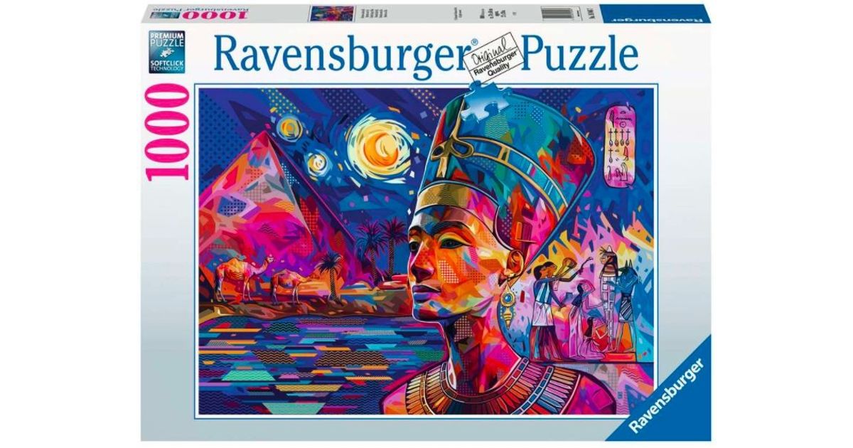 Ravensburger Nefertiti on the Nile Pusle 1000 tk Kunst - Pusled ...
