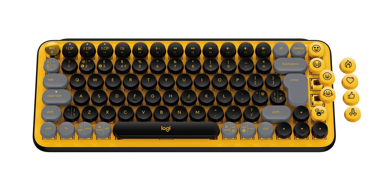 Logitech POP Keys Wireless Mechanical Keyboard With Emoji Keys ...