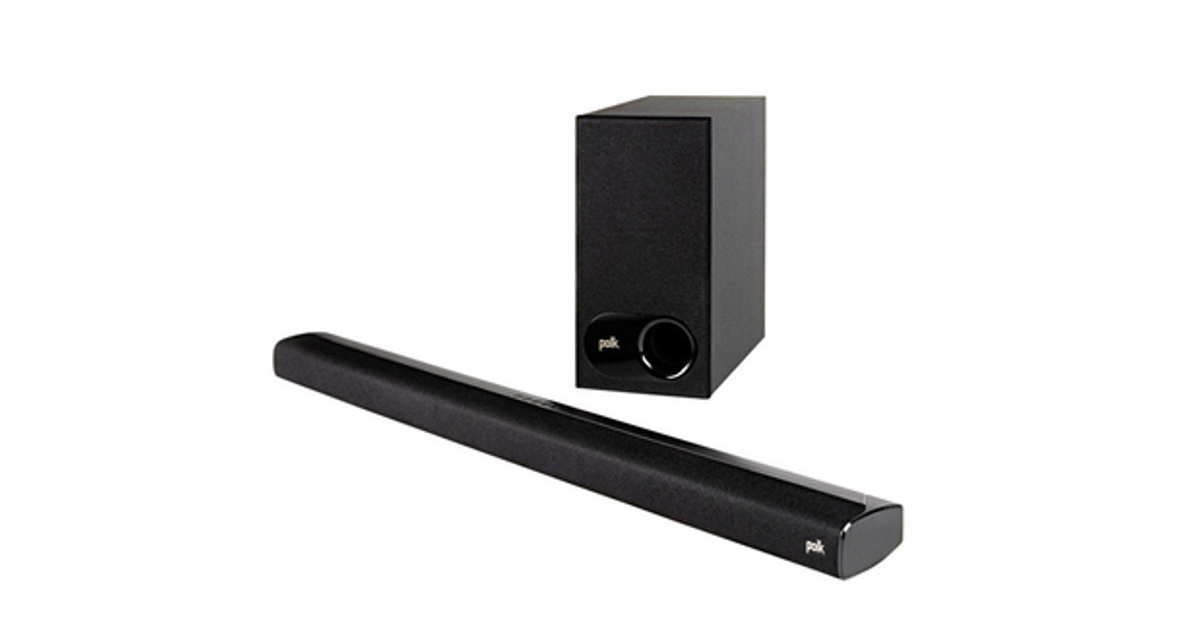 Polk Audio Signa S2 Soundbar, Active Home Subwoofer Black Bluetooth ...