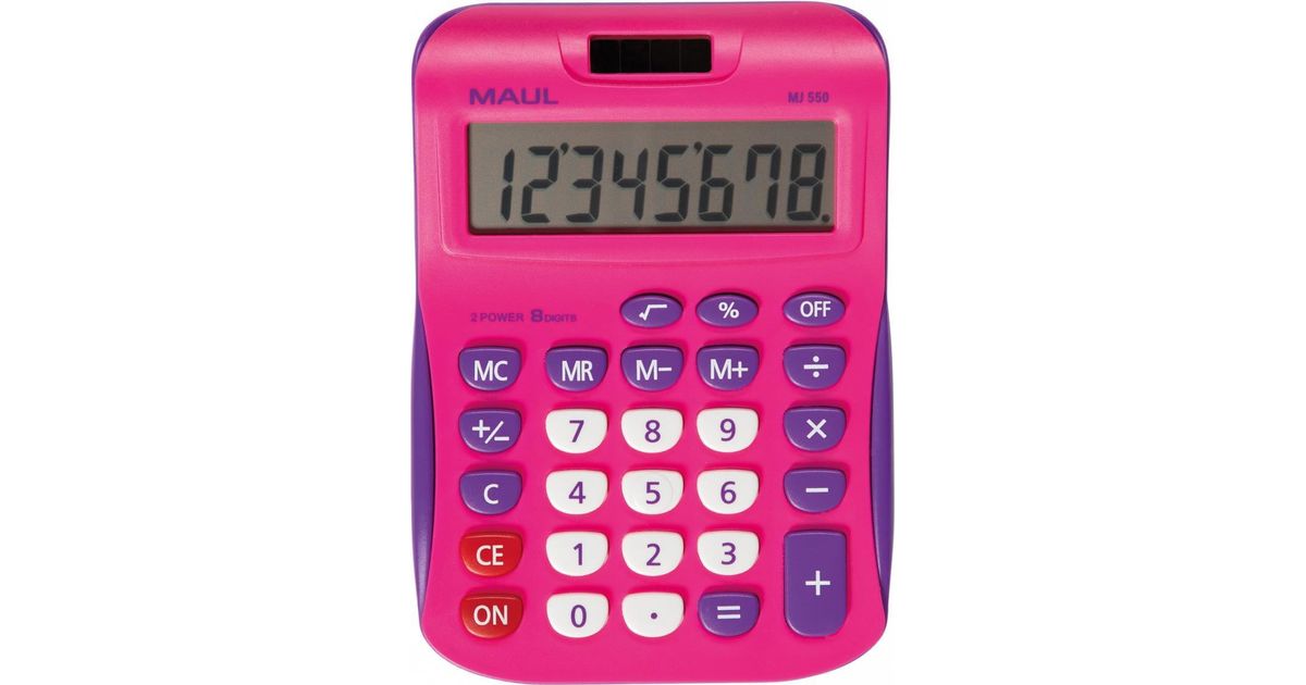 MAUL MJ 550 kalkulaator Tasku Ekraanikalkulaator Roosa - Augustajad ...